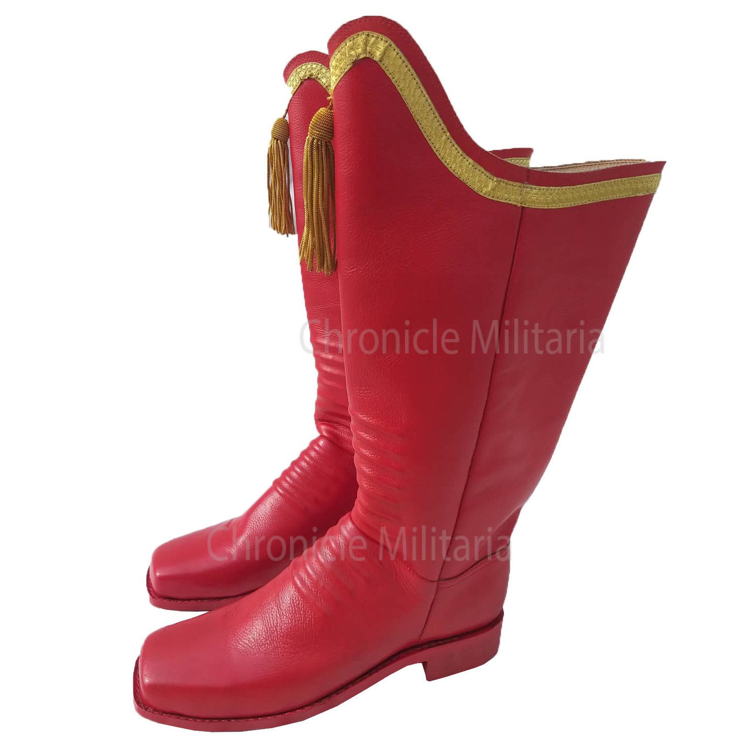 Chronicle Militaria Sialkot Pakistan, Napoleonic Officer boots, made of ...