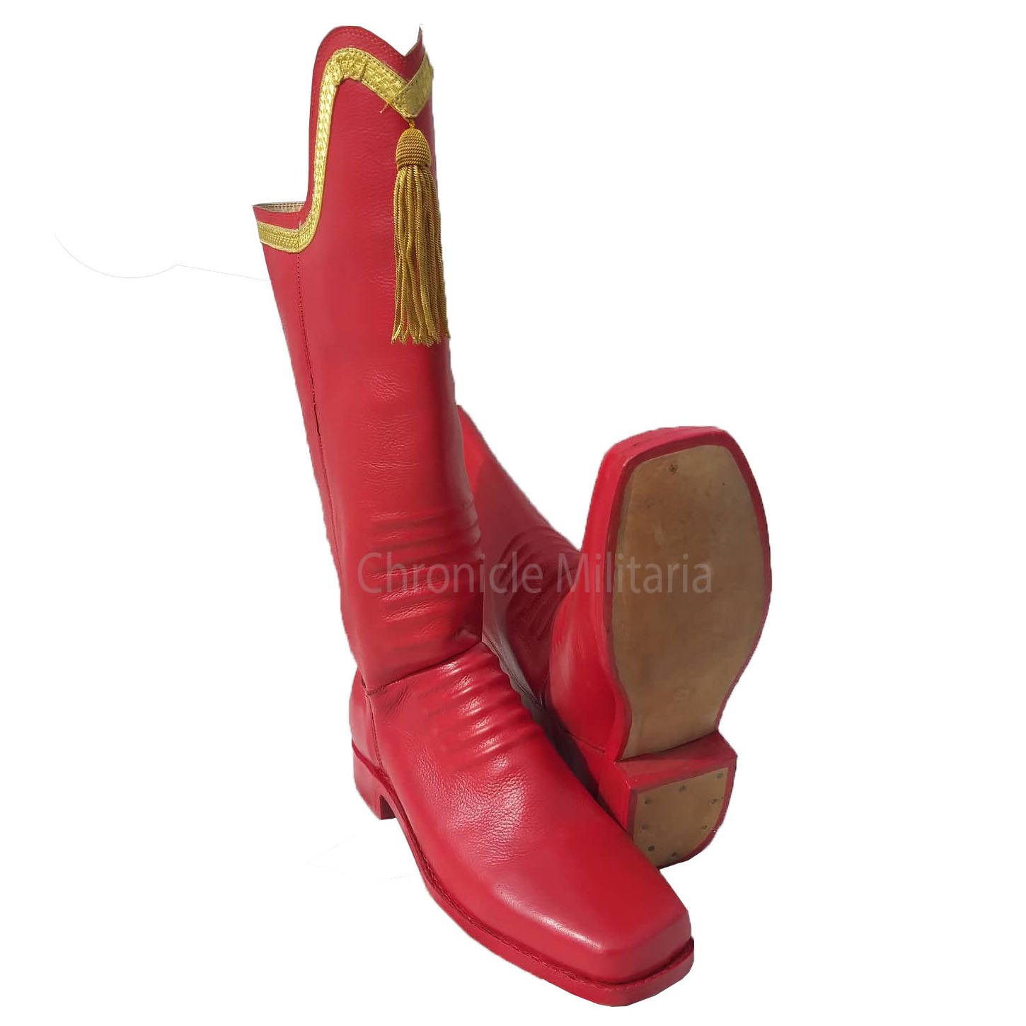 Chronicle Militaria Sialkot Pakistan, Napoleonic Officer boots, made of ...