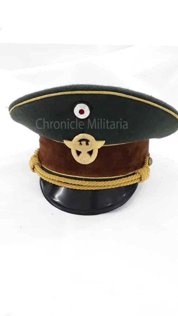 Chronicle Militaria Sialkot Pakistan, German Police officer visor cap ...